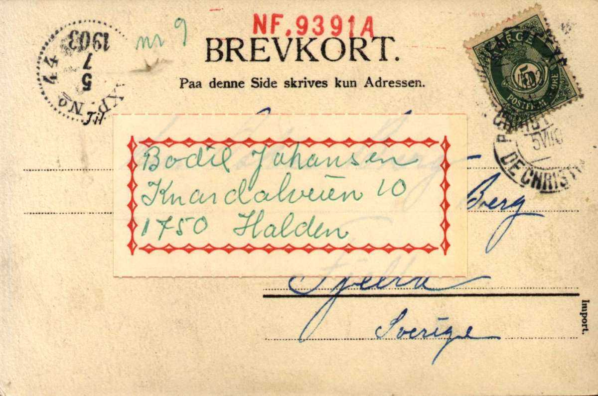 Postkort - Norsk Folkemuseum / DigitaltMuseum