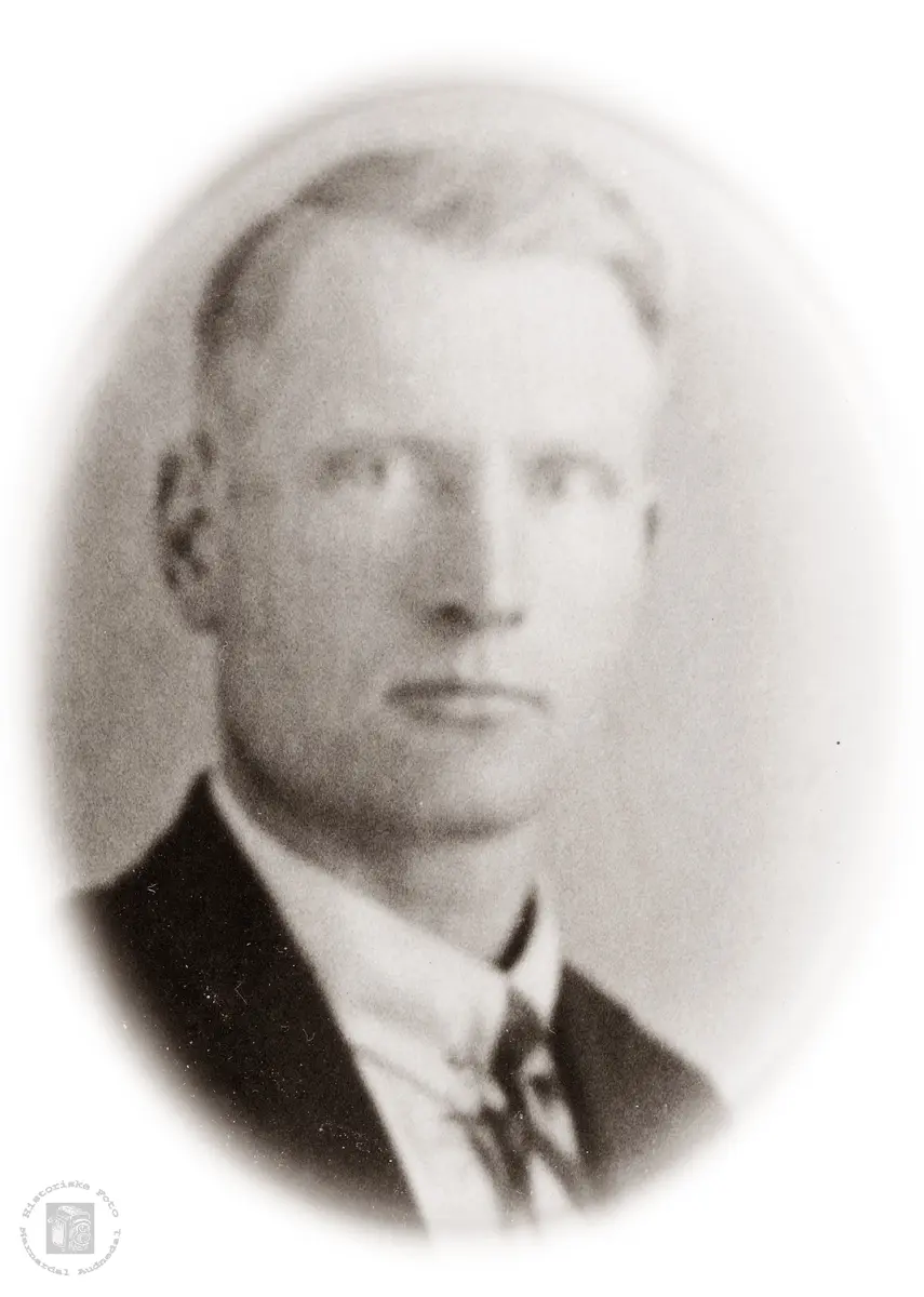 Portrett av Bendik Valand. Konsmo. Bendik Valand var far til Leif ...