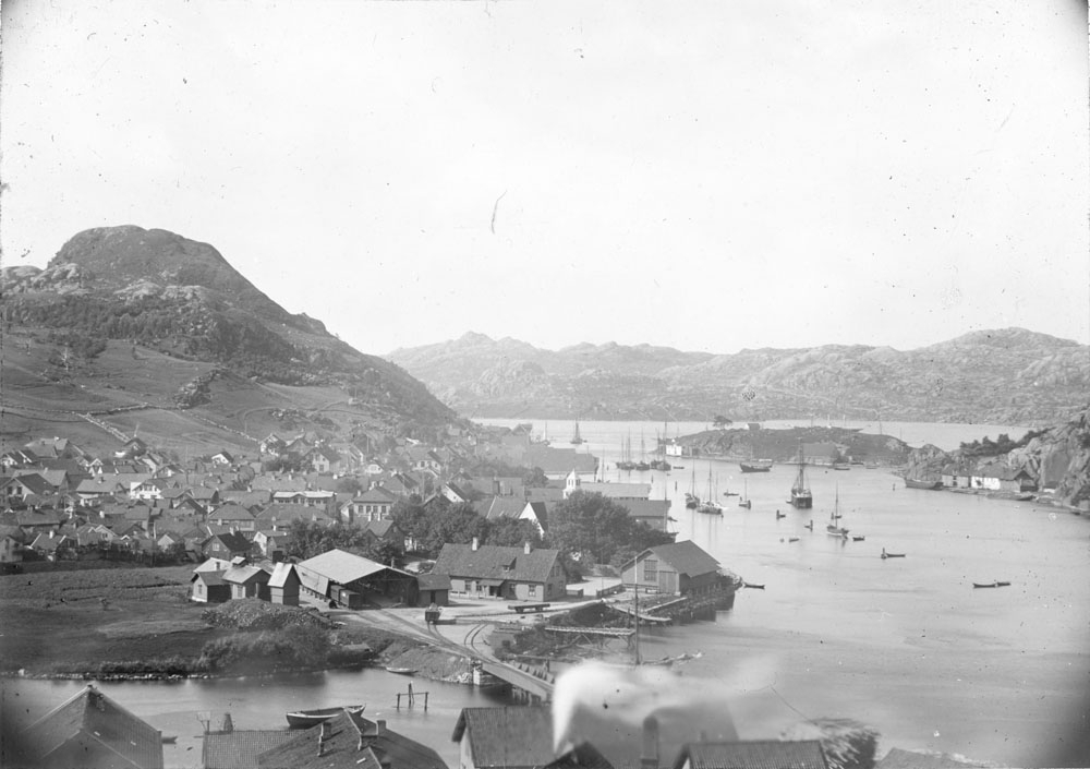 Egersund sentrum, Varberg, Husabø, Lundeåna, stasjonsområdet ...