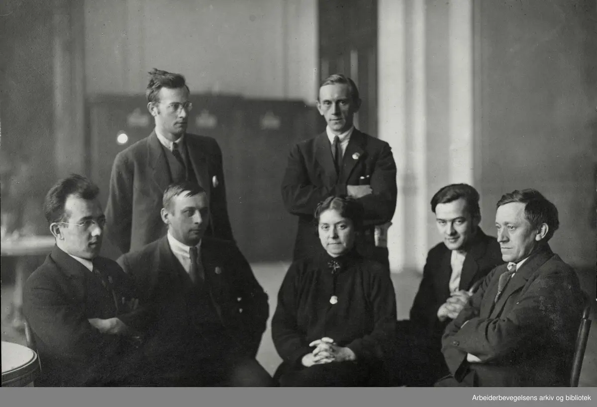 Den norske delegasjonen ved Kominterns 4. kongress i Moskva, 1922 ...