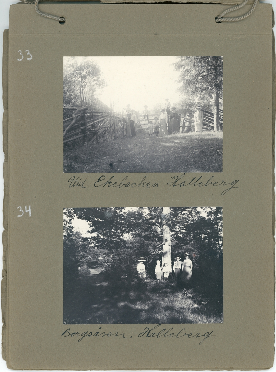 Fotoalbum. "Fröken Anna Ledin, en erinran om sommaren 1911 ...