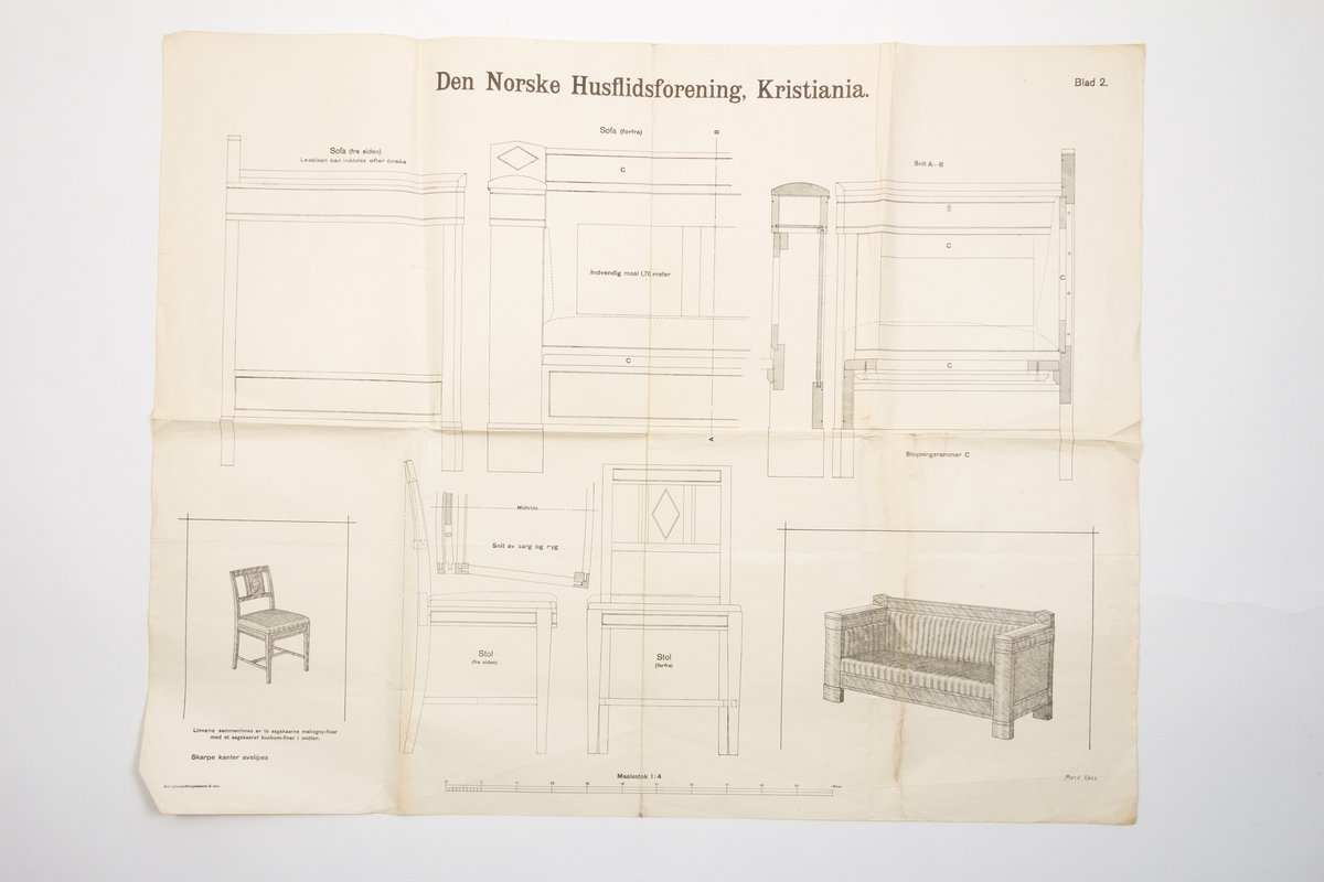 Arbeidstegning - Sør-Troms Museum / DigitaltMuseum