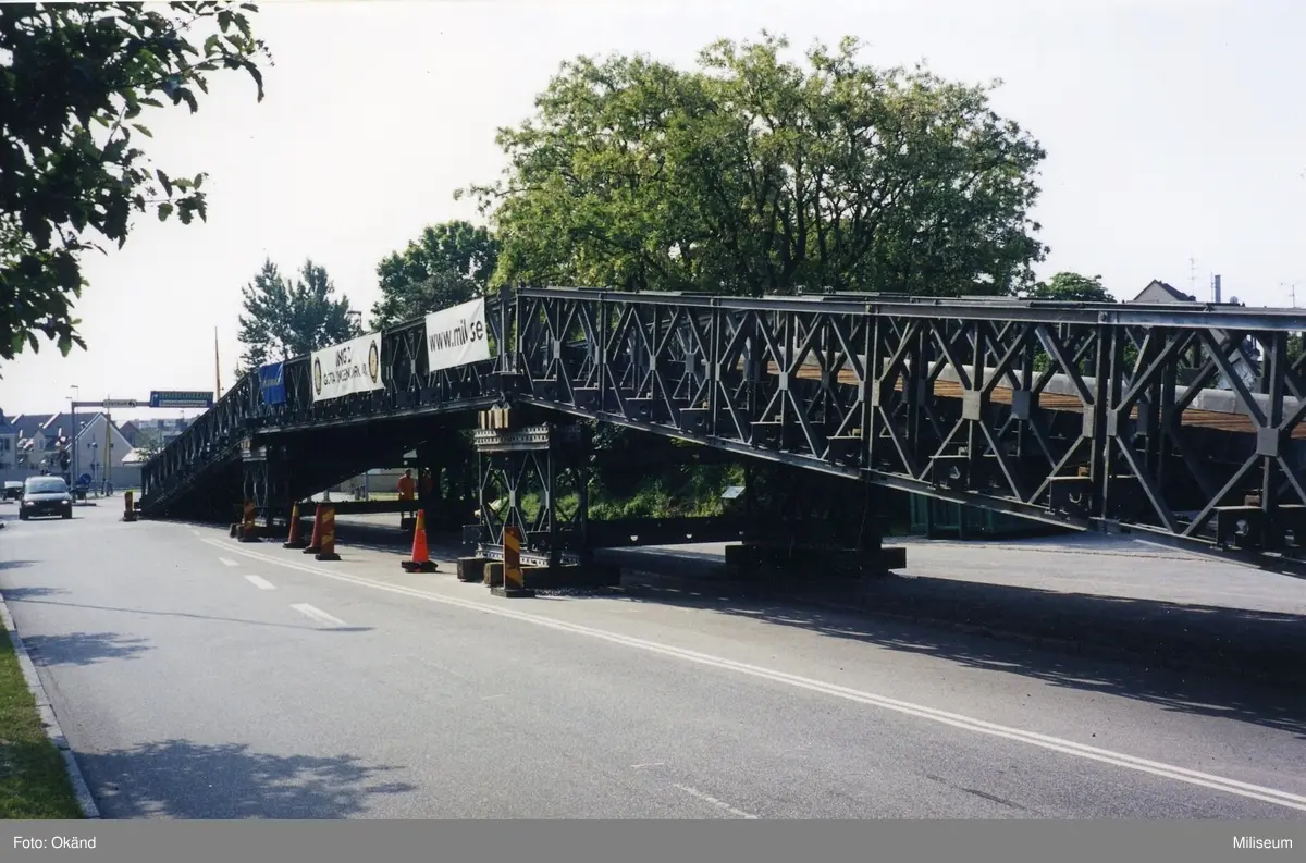 Balkbro 2 (BB 2) byggt av Ing 2. Broloppet. - Miliseum / DigitaltMuseum