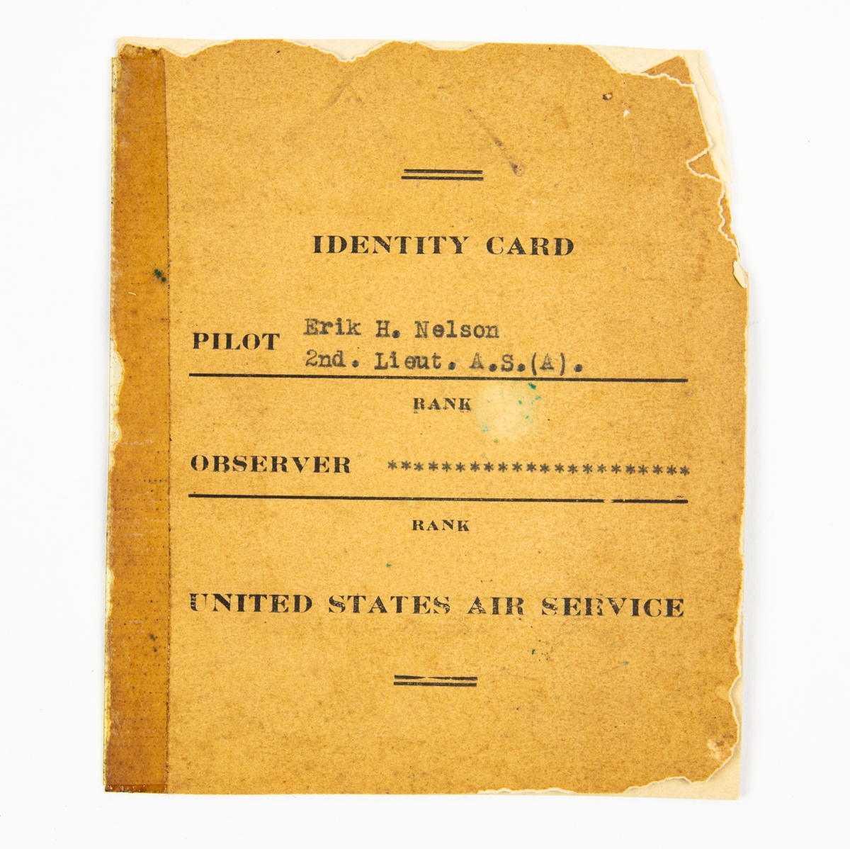 Identitetskort - Flygvapenmuseum / DigitaltMuseum
