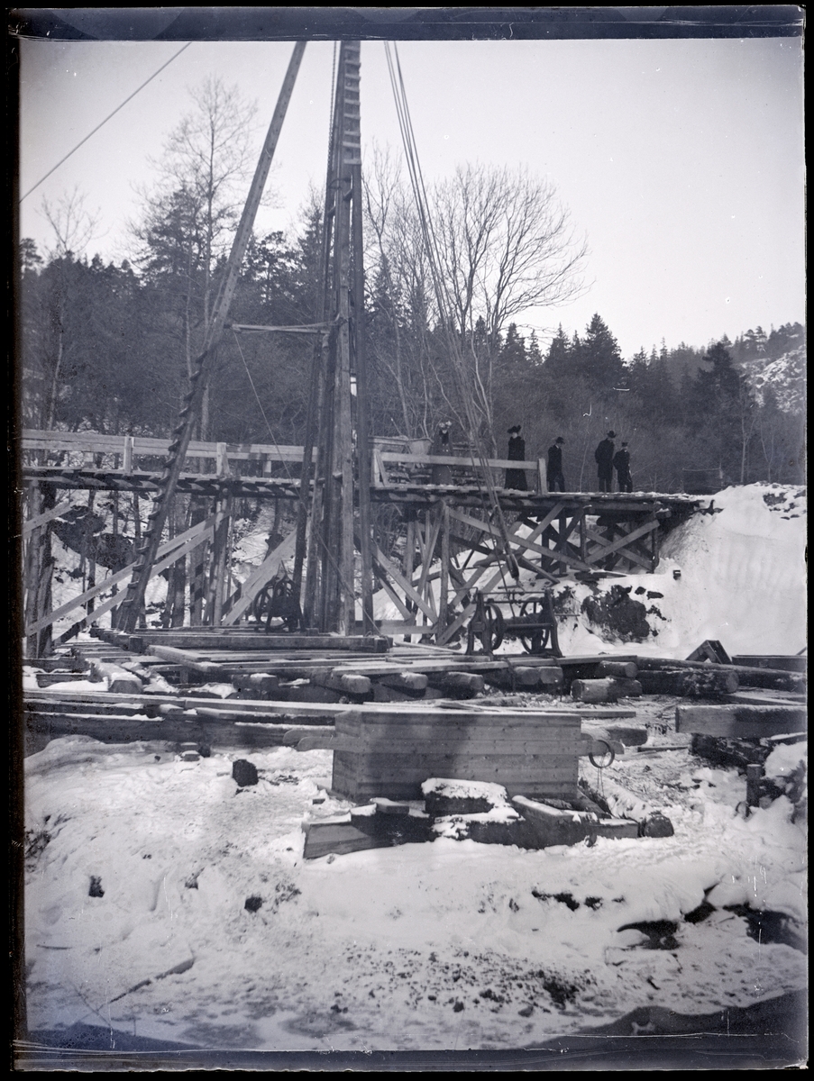 Järnvägsbygge Uddevalla 1901 - Bohusläns museum / DigitaltMuseum