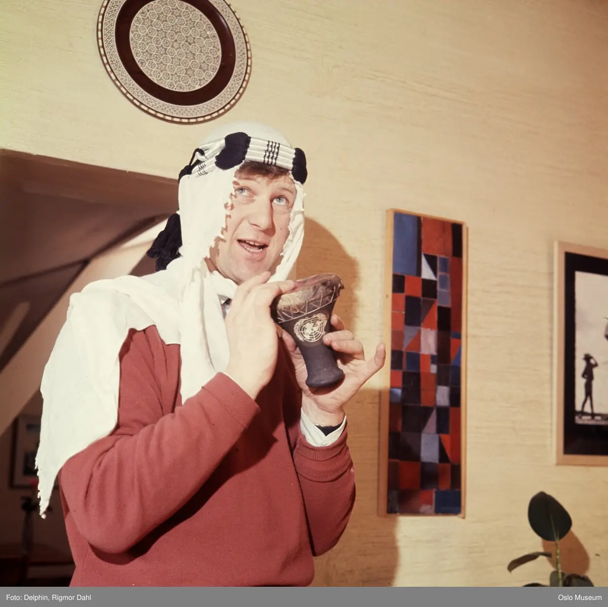 Hjemme hos Per Asplin. - Oslo Museum / DigitaltMuseum