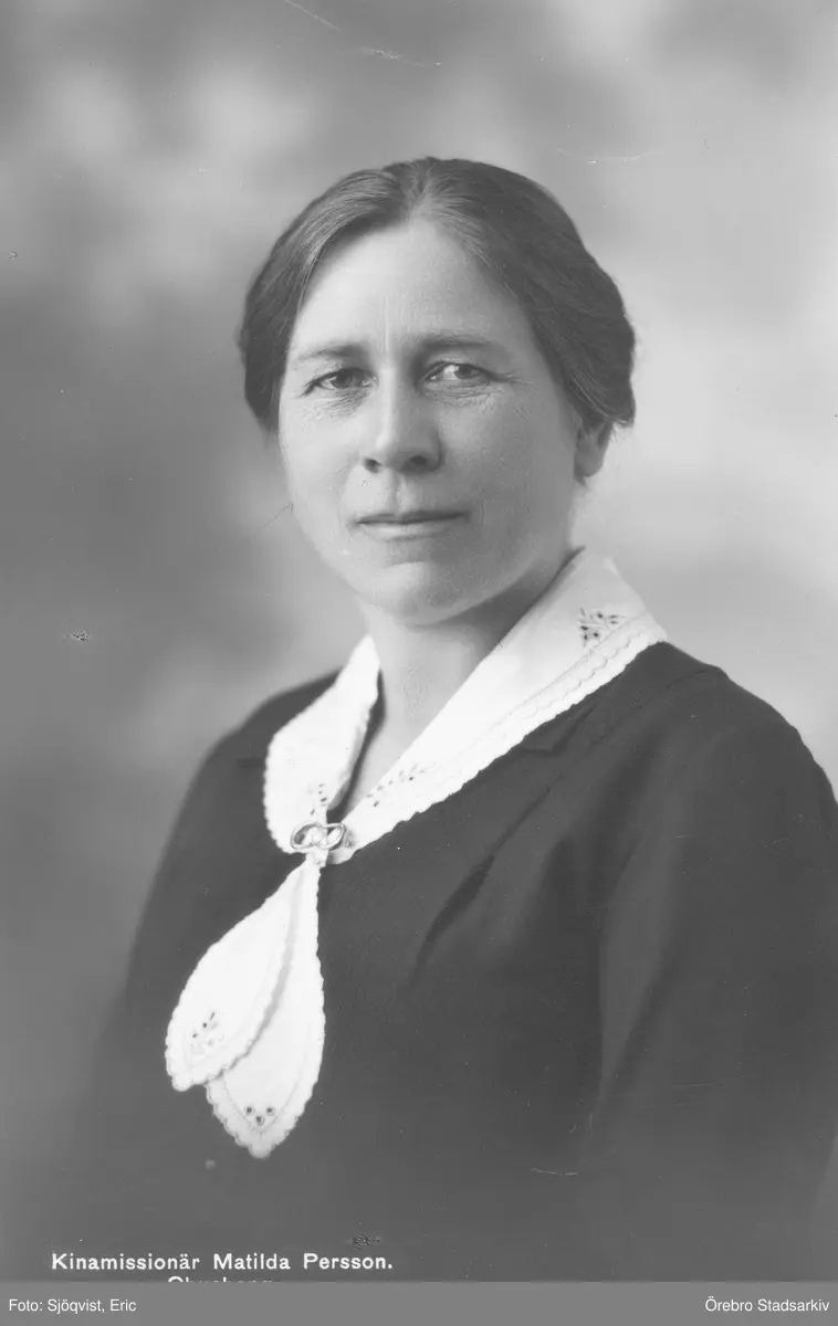 Matilda Persson, missionär i Kina, 1940-tal - Örebro Stadsarkiv ...