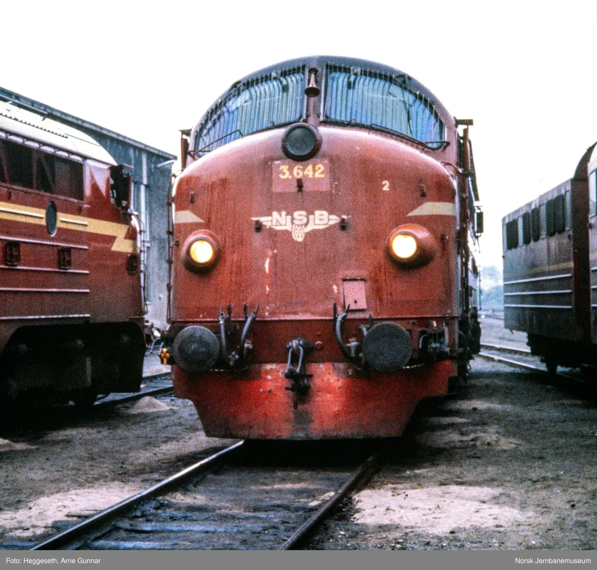 Diesellokomotiv Di 3 642 på Marienborg ved Trondheim - Norsk ...