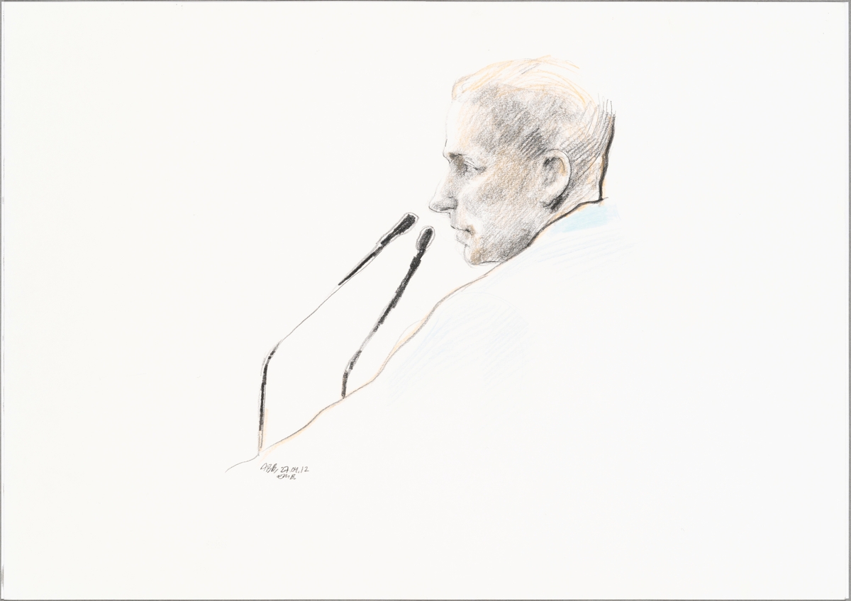 Fra rettssprosessen mot Anders Behring Breivik [Tegning] - KODE ...