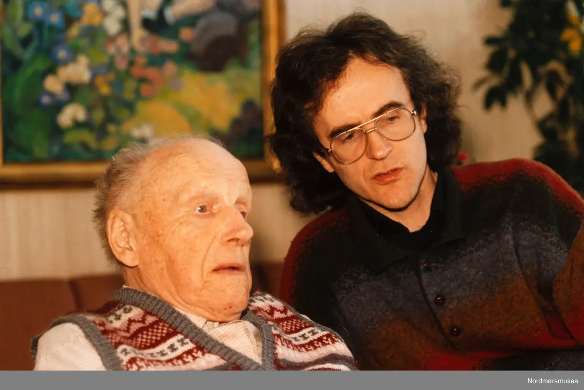 Fh: Henning Sommerro, Hans Hyldbakk. Bildet er fra avisa Tidens Krav sitt arkiv i tidsrommet ...