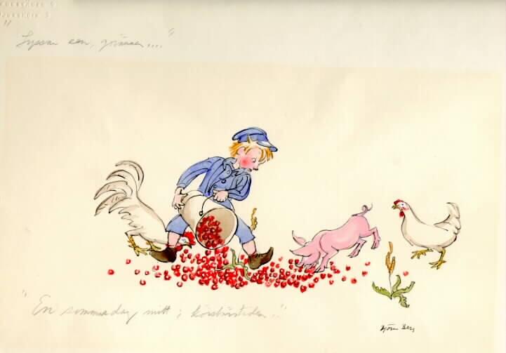 Emil I Lönneberga [målning] - Kalmar konstmuseum / DigitaltMuseum