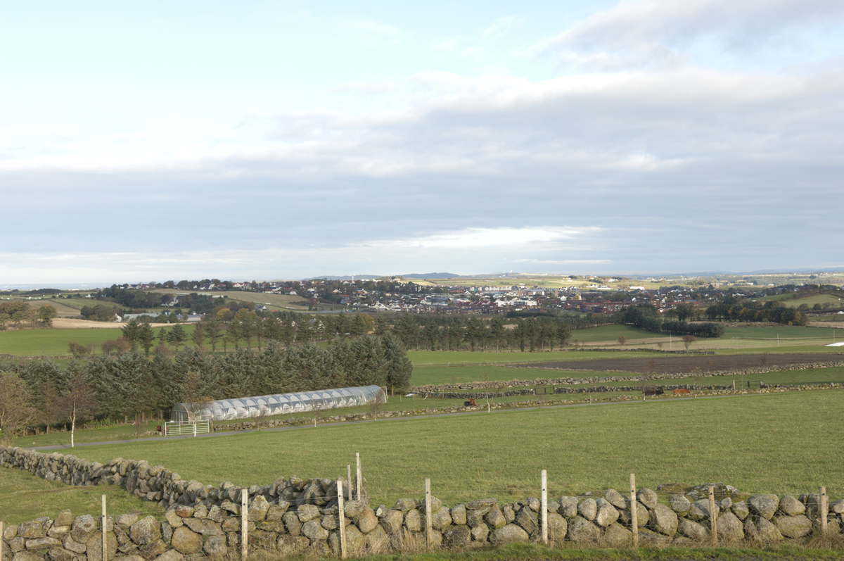 360 grader panorama tatt fra Krosshaug, Hauge, Klepp. - Arkeologisk ...