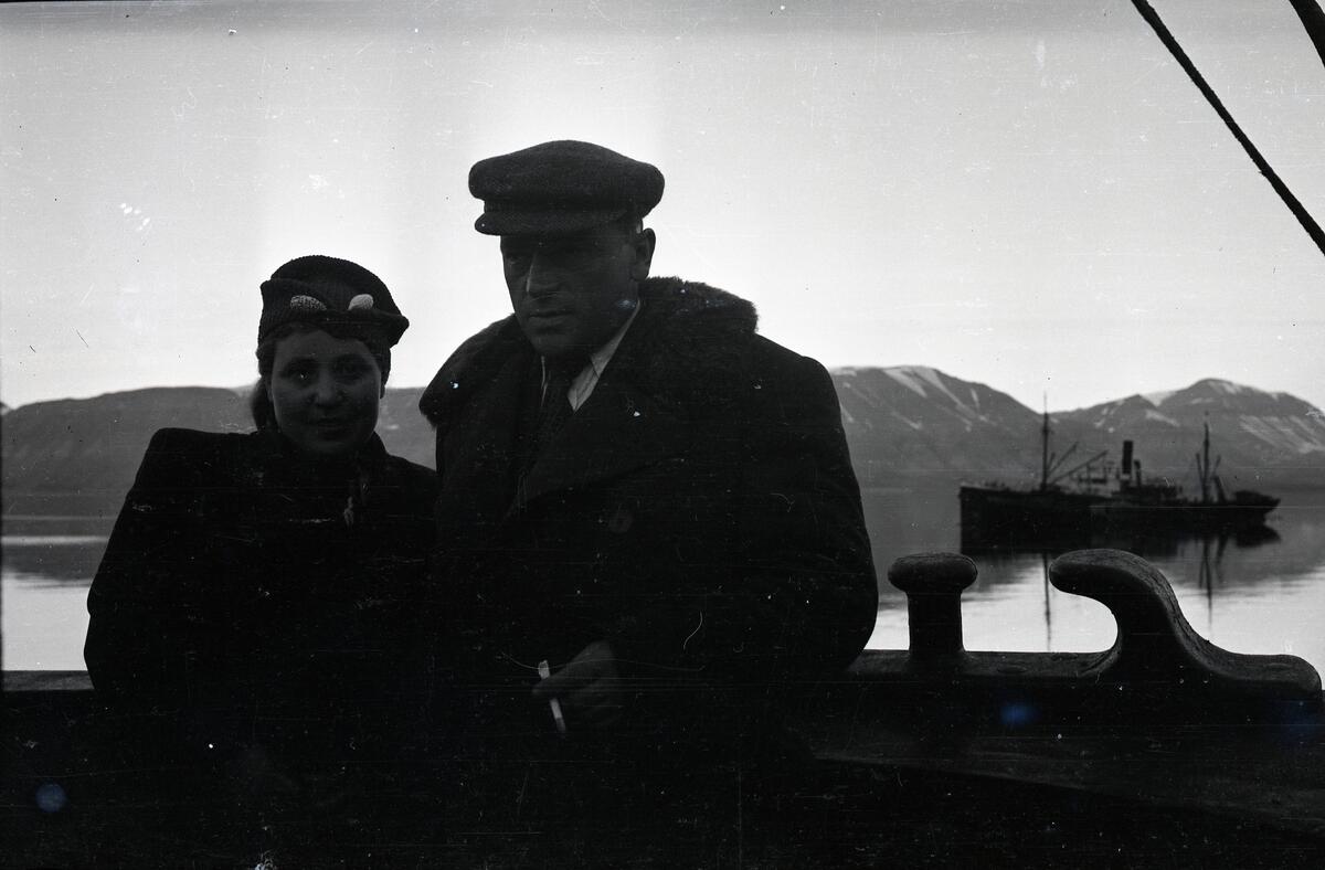 Bilde etter Abram I Gilbo, som var i Pyramiden i 1946-1948(oppbygging ...