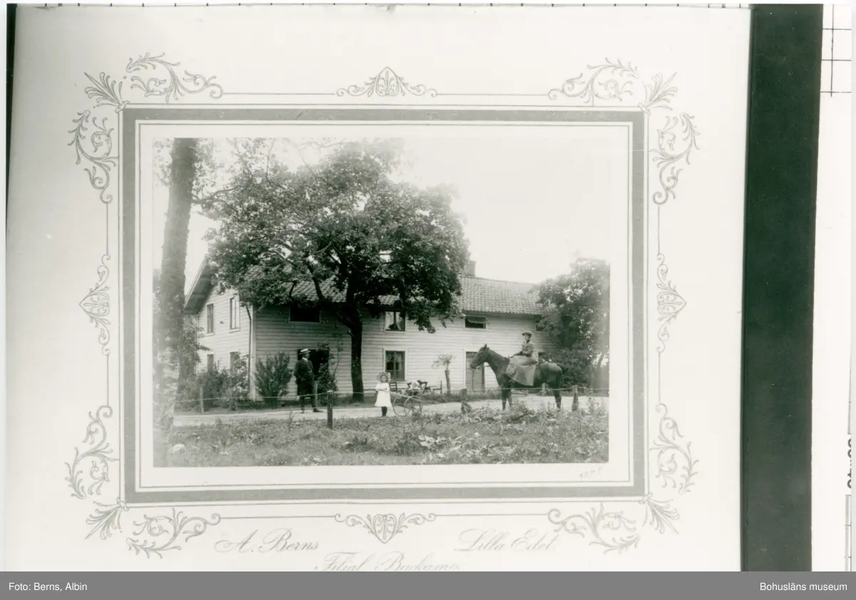 Åsen Gästgivaregård september 1906, Rudolf Törnqvist, Olga Törnqvist i ...