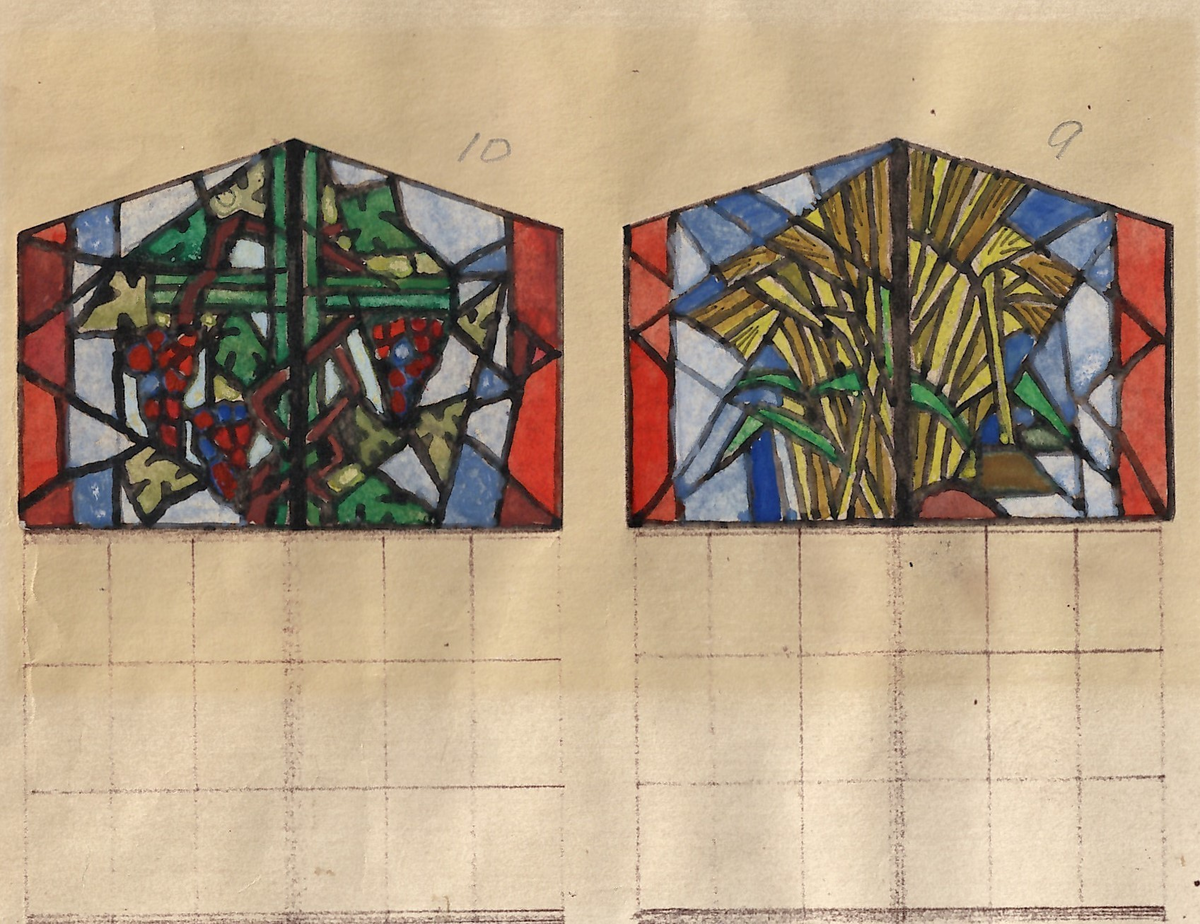 Glassmalerier til Nedre Eiker kirke [Tegning] - Sigdal Museum ...
