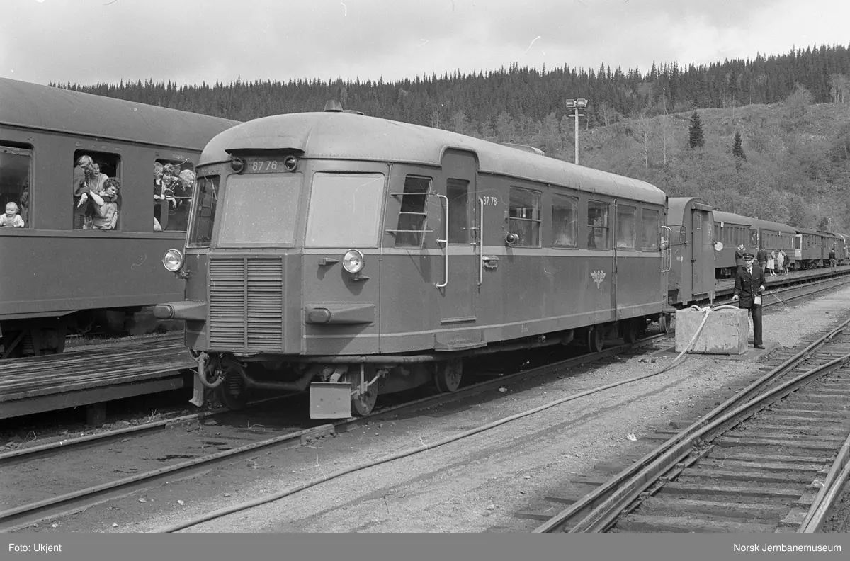 Kryssing mellom dagtoget fra Trondheim til Bodø, tog 451, og lokaltog ...