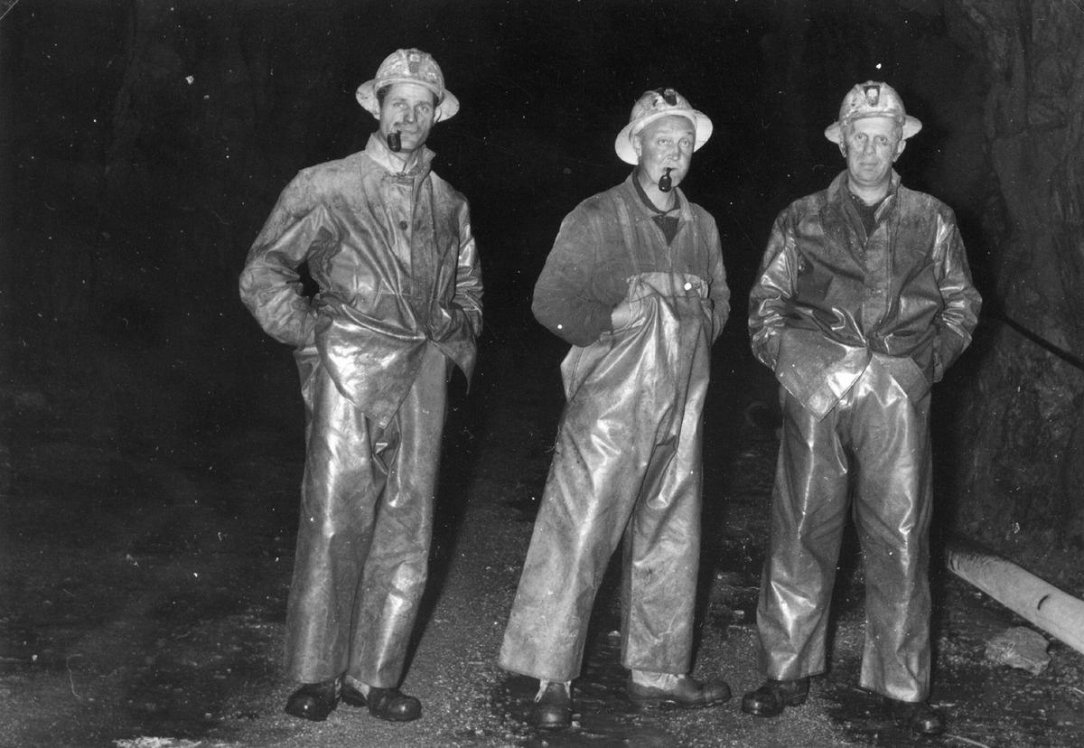 Gruppe, 3, tunnelarbeidere, "De tre musketerer", - Kraftmuseet ...
