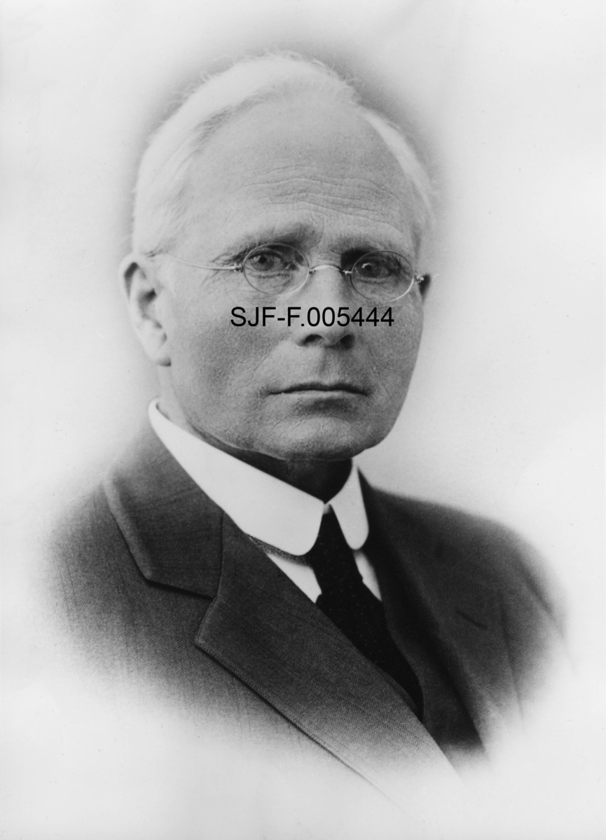 Portrett av Olav [Peter] Nergård (1861-1934), gardbruker og skogeier på ...