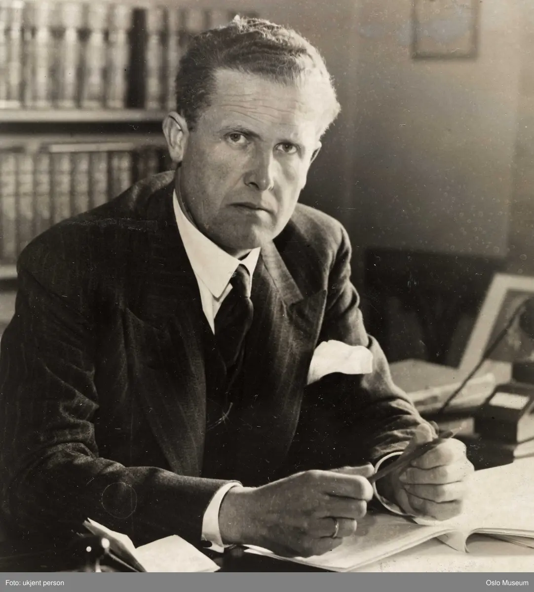 Høyesterettsadvokat Johan B. Hjort. - Oslo Museum / DigitaltMuseum