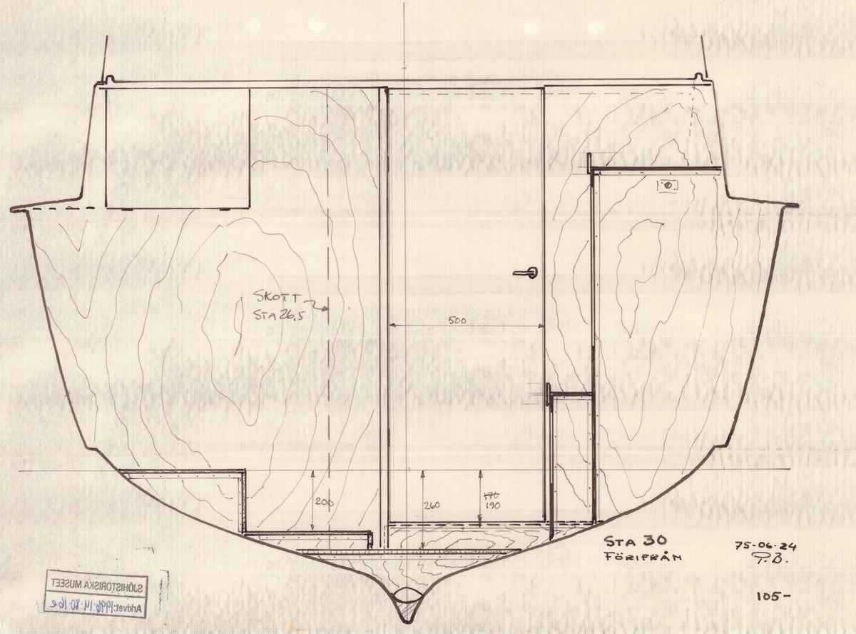 Ritning - Sjöhistoriska museet / DigitaltMuseum