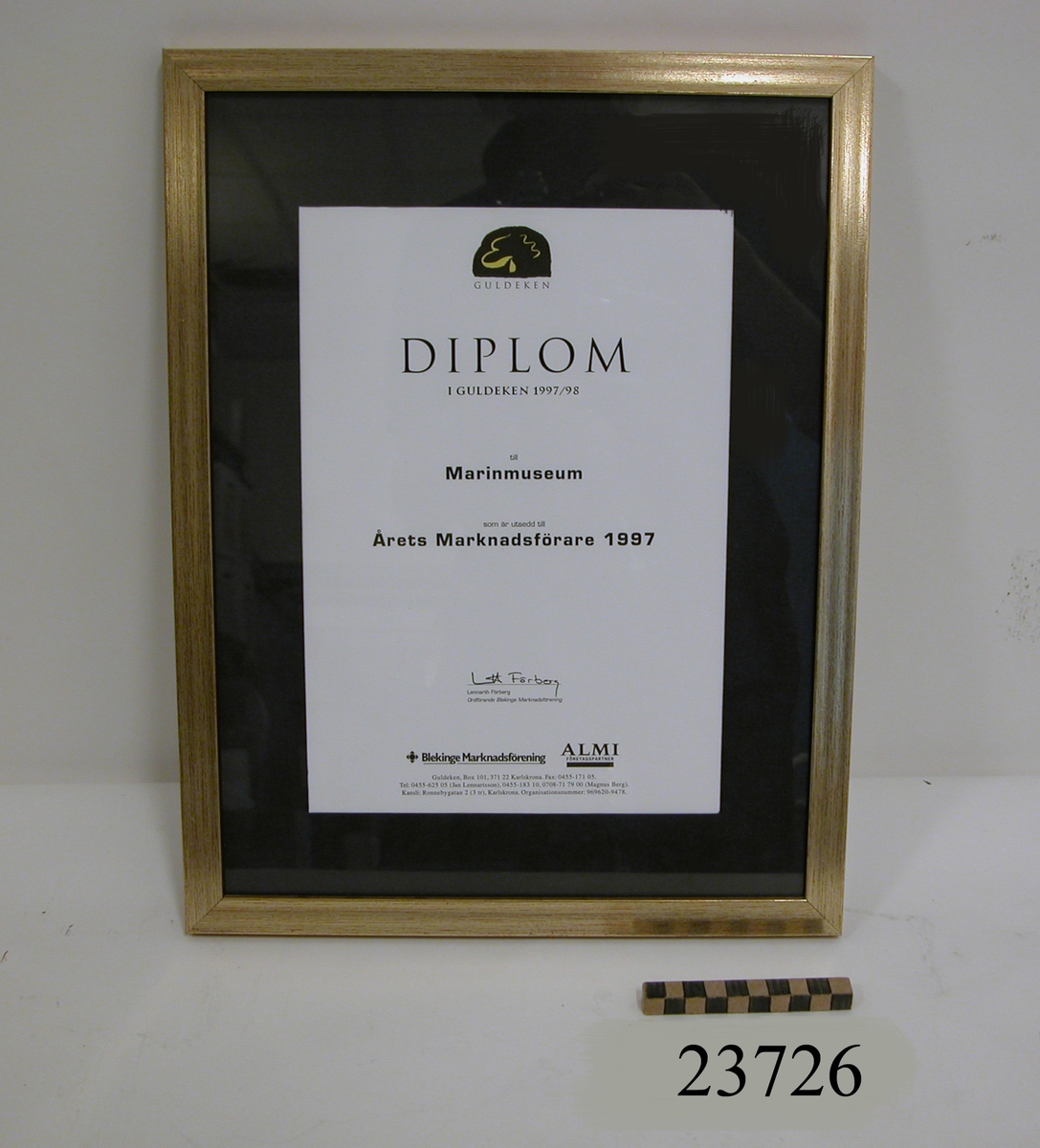 Diplom - Marinmuseum / DigitaltMuseum