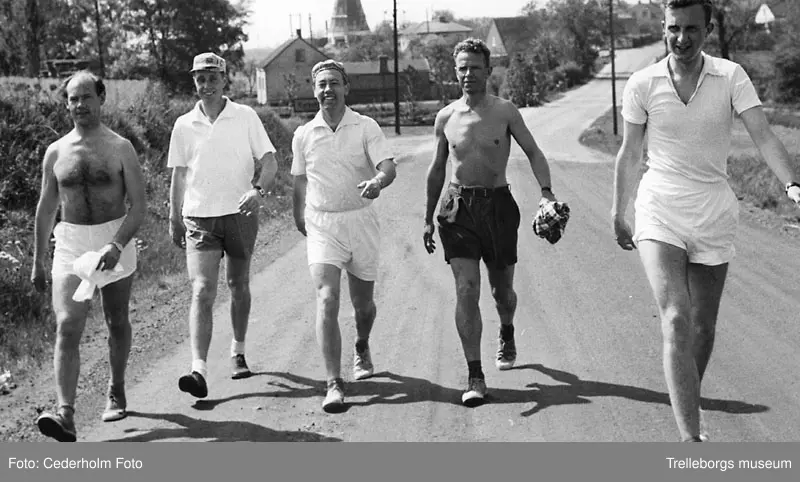 Marsch vadhållning Bengt Friman, Kjell Larsson, Lennart Roos, Alvin Kroon & Lars Viklund ...