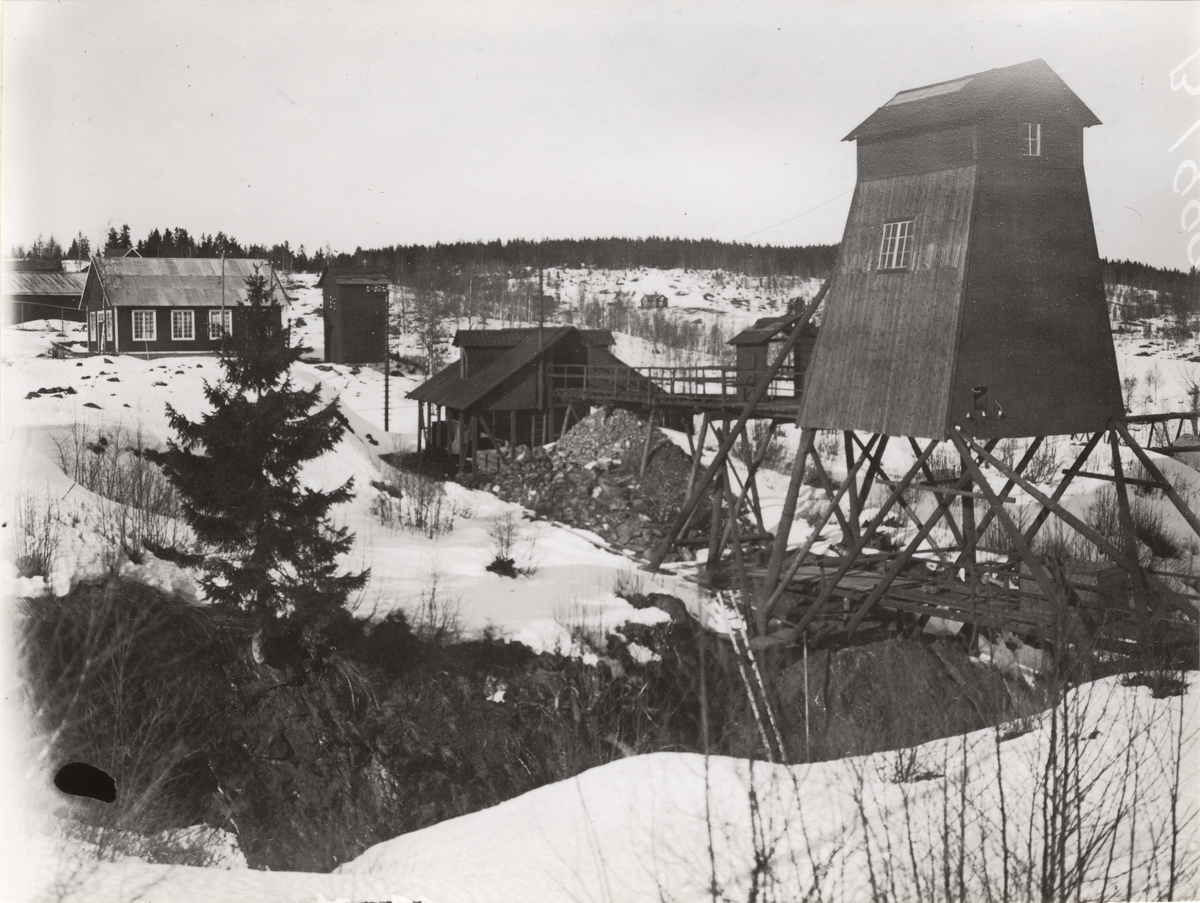 Hangruva vid Gessebergs masugn. - Tekniska museet / DigitaltMuseum