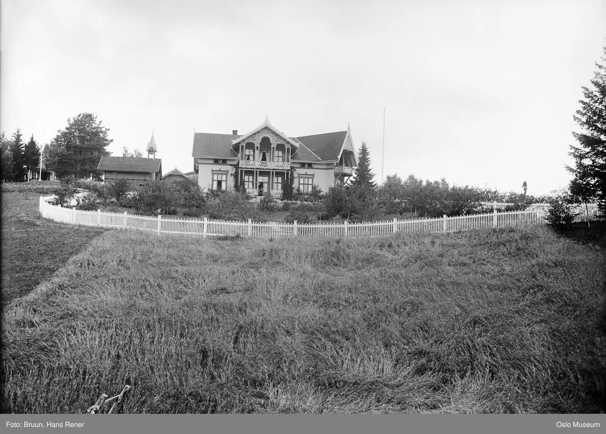Villa Roenland, Jevnaker. - Oslo Museum / DigitaltMuseum