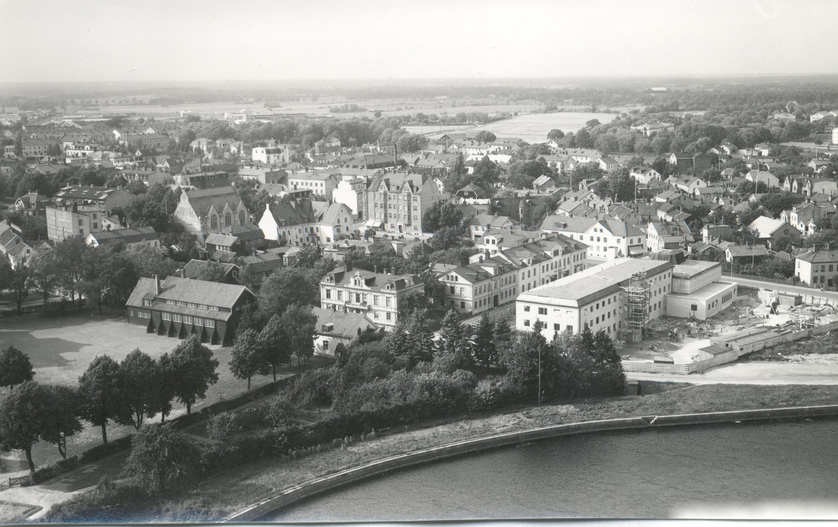 Utsikt över Sveaplan 1946. Till höger i förgrunden byggs det nya ...