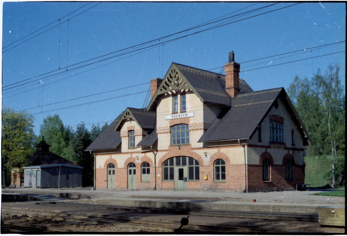 Krampen station. - Järnvägsmuseet / DigitaltMuseum
