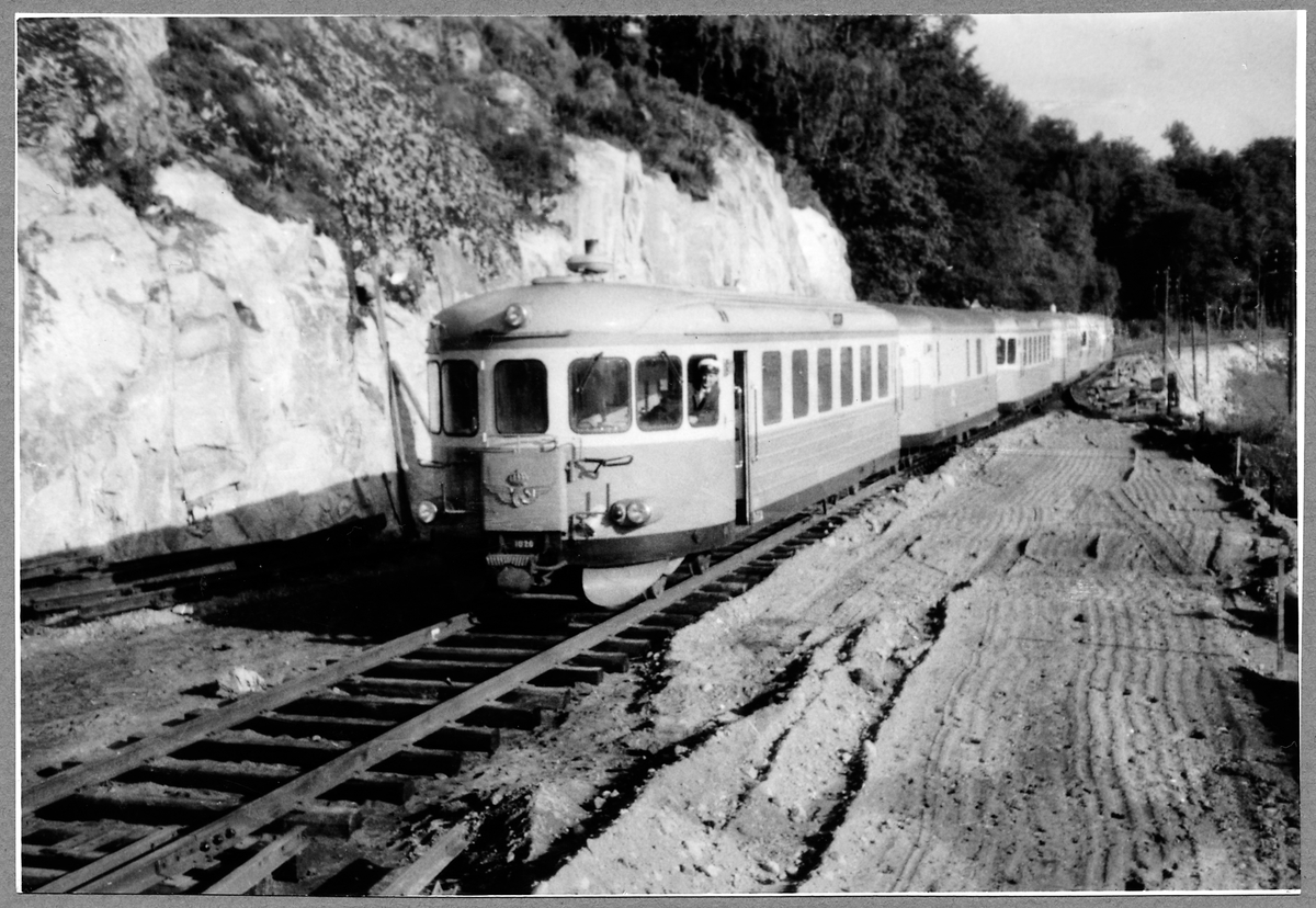 Statens Järnvägar, SJ Y6 1028. Första persontåg på normalspår, från ...