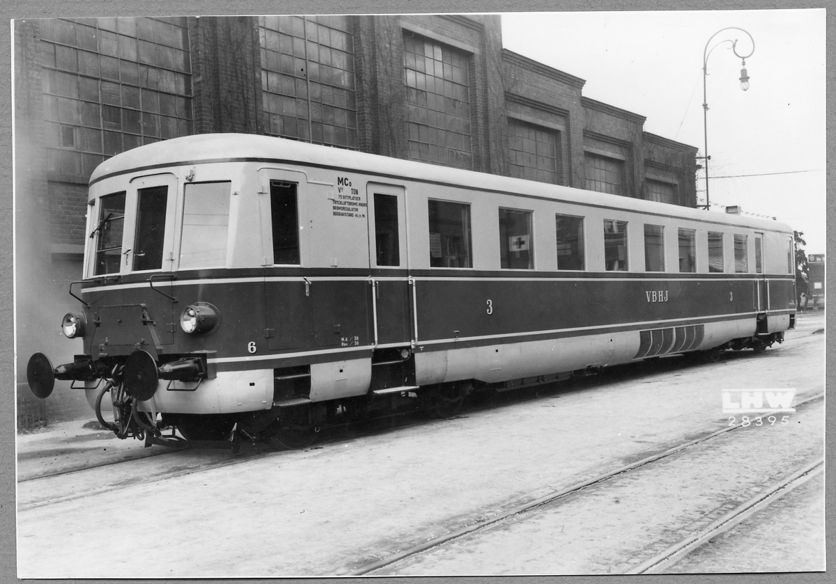 Varberg - Borås - Herrljunga Järnväg, VBHJ MCo 6. - Järnvägsmuseet ...