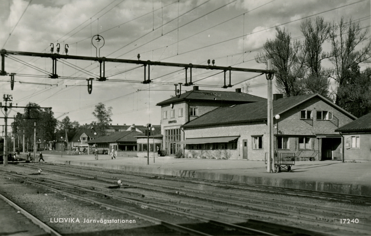 Ludvika järnvägsstation. - Järnvägsmuseet / DigitaltMuseum