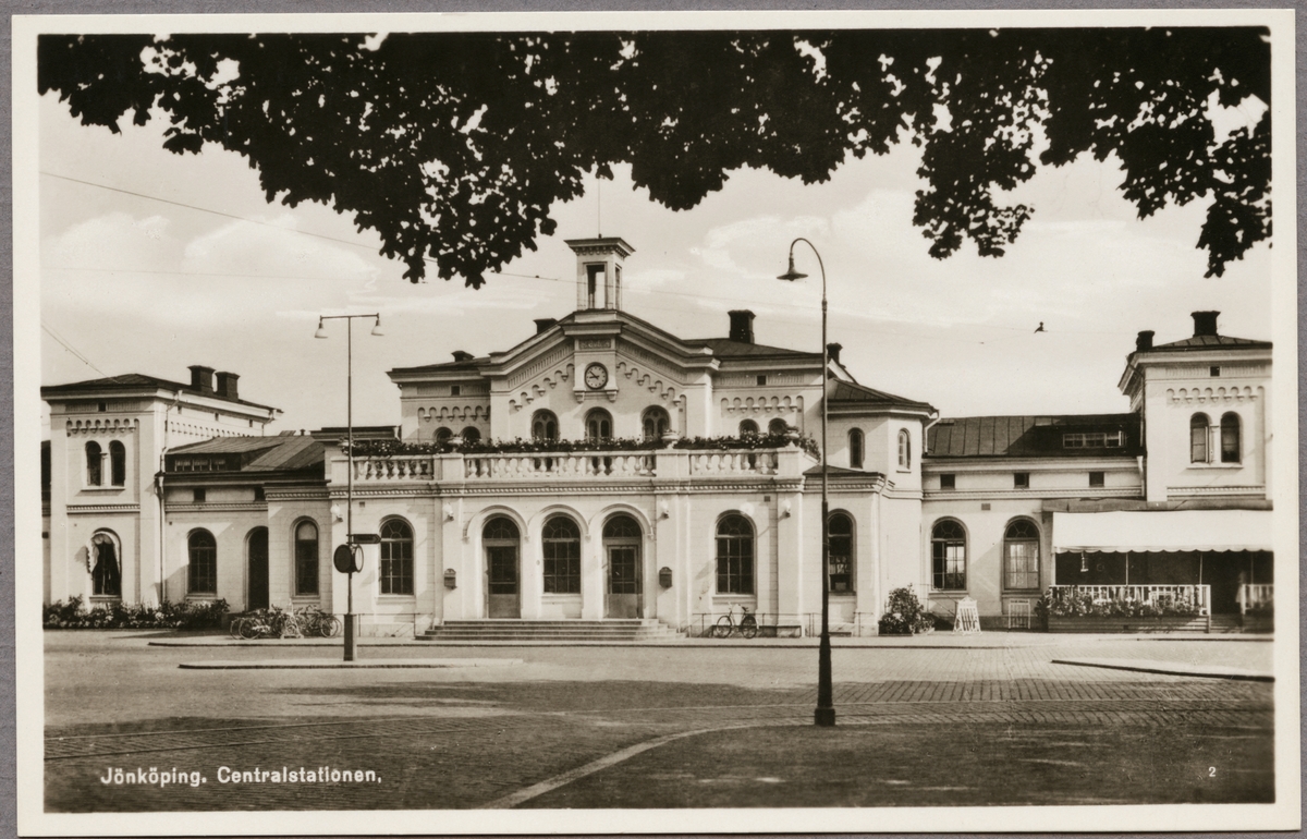 Jönköping Centralstation. - Järnvägsmuseet / DigitaltMuseum