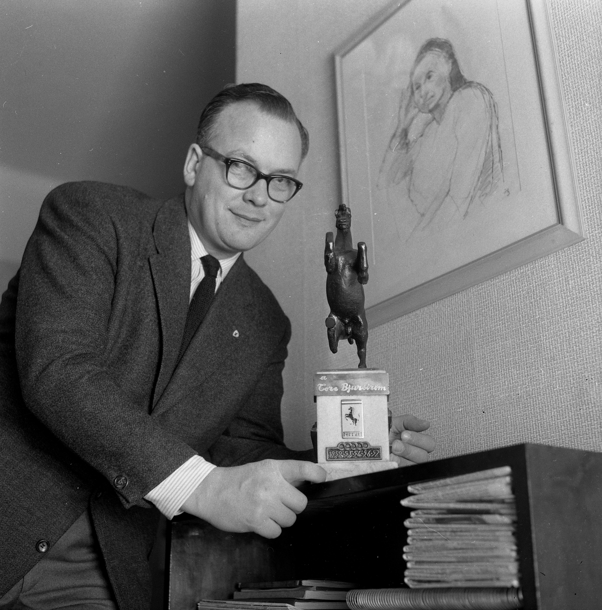 Tore Bjurström. 28 november 1958. - Örebro läns museum / DigitaltMuseum