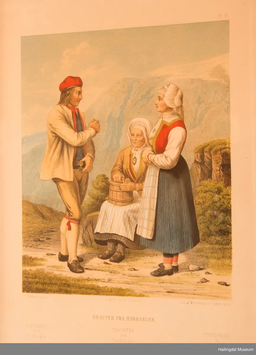 Norske Nasjonaldragter tegnede af forskjellige norske kunstnere ...