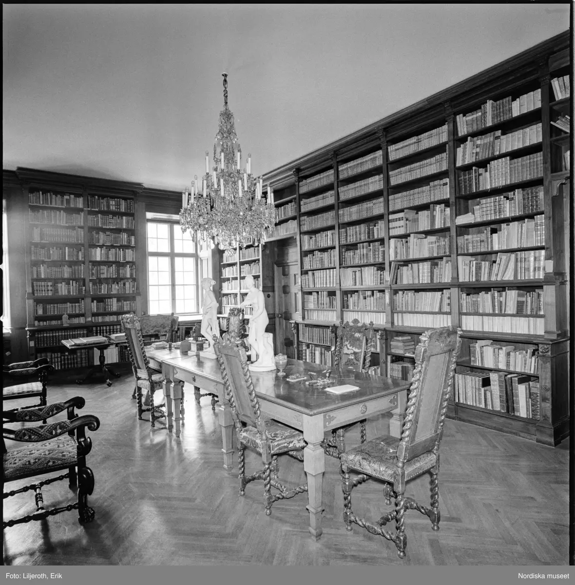 Ericsbergs slott, interiör, Stora Malms socken, Södermanland ...