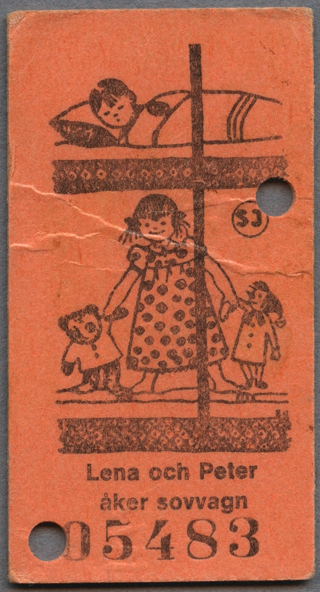 Barnbiljett - Järnvägsmuseet / DigitaltMuseum