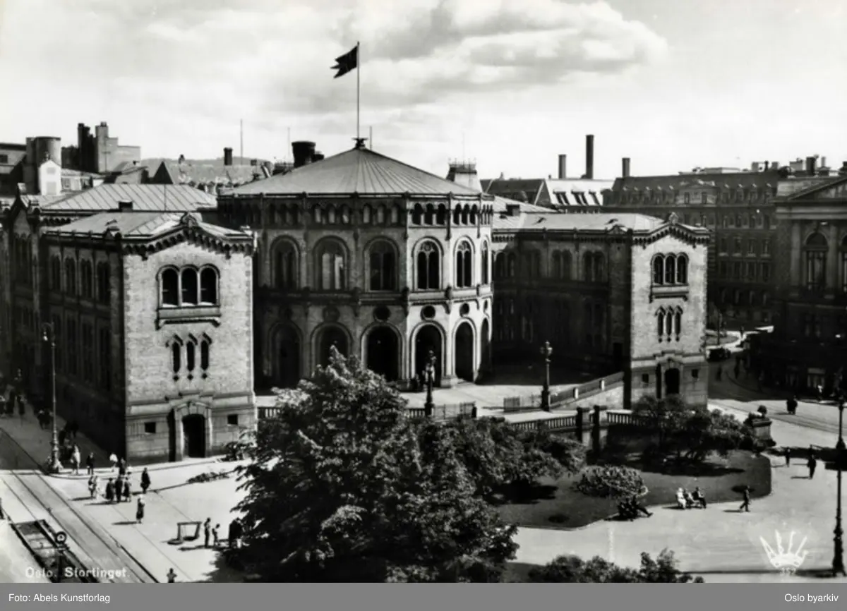 Oslo. Stortinget. - Oslo byarkiv / DigitaltMuseum