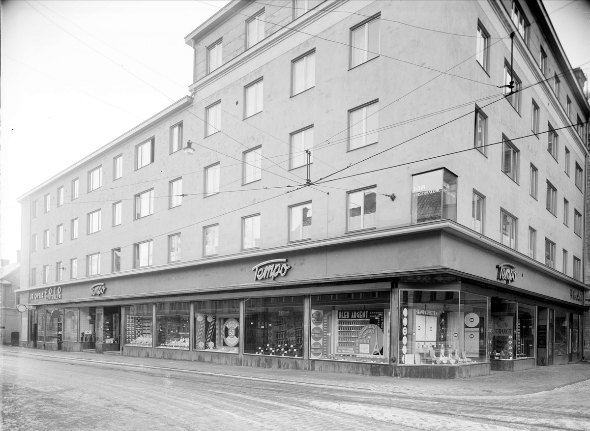 Varuhuset Tempo, Stora Torget, Uppsala 1935 - Upplandsmuseet ...
