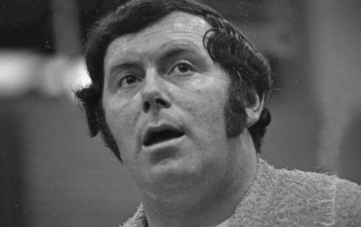 Torkel Ravndal i Haraldshallen - 1971 - Haugalandmuseet / DigitaltMuseum