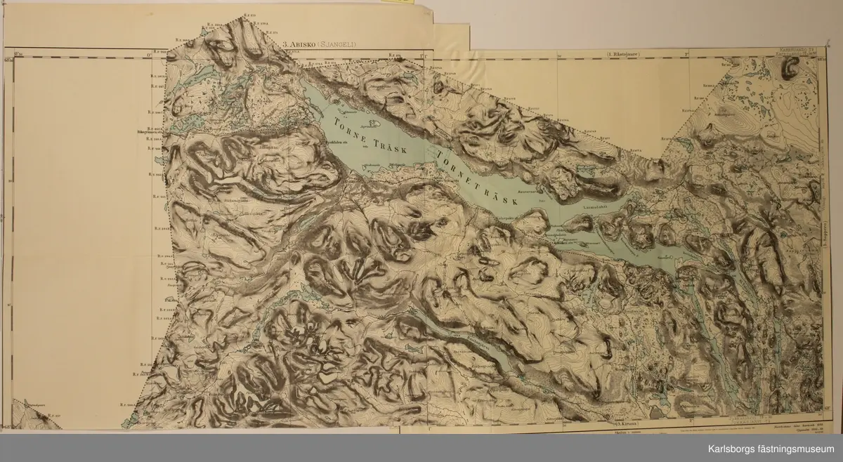 Karta 1:100000 - Karlsborgs fästningsmuseum / DigitaltMuseum