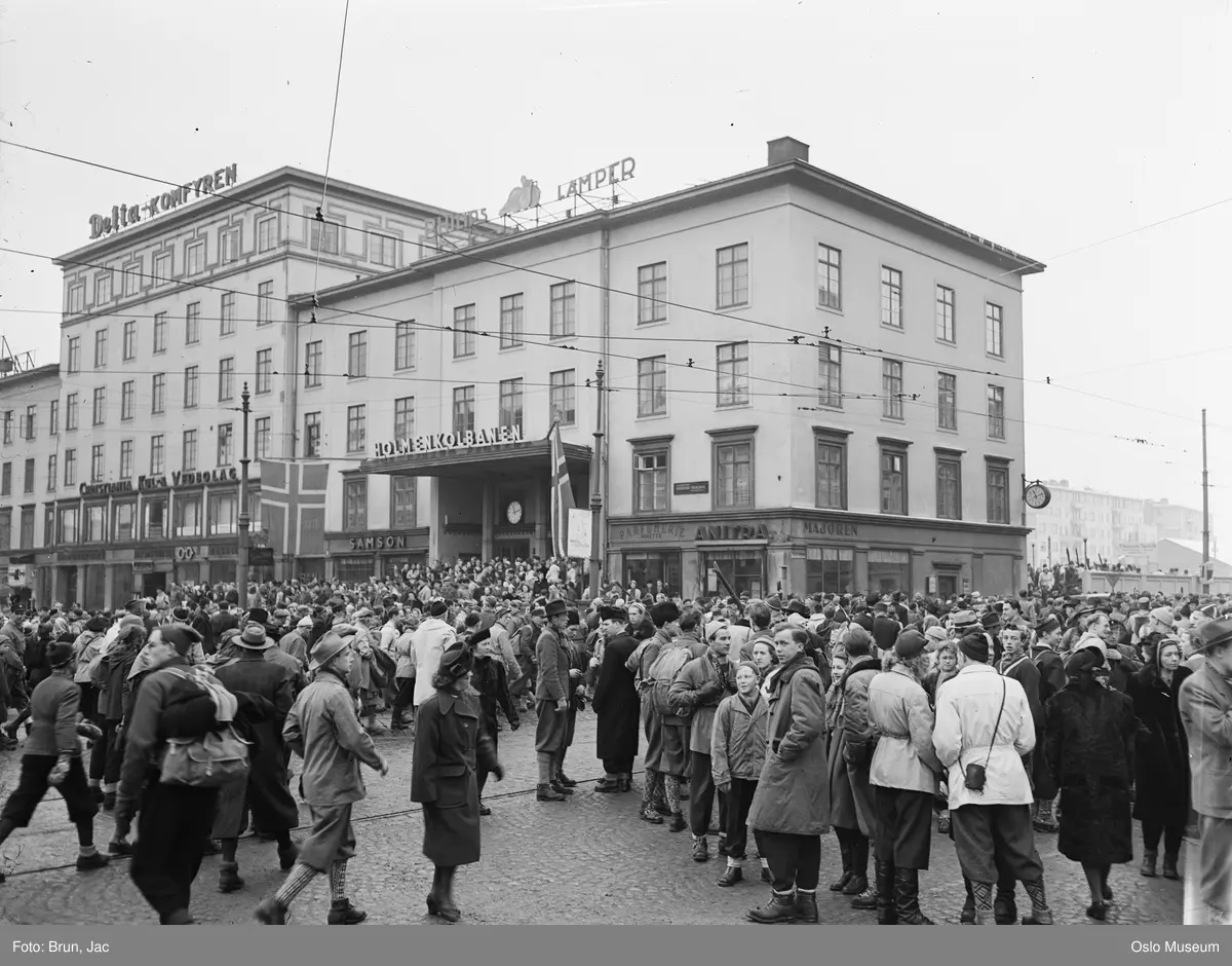 Majorstuen en Holmenkolldag. - Oslo Museum / DigitaltMuseum