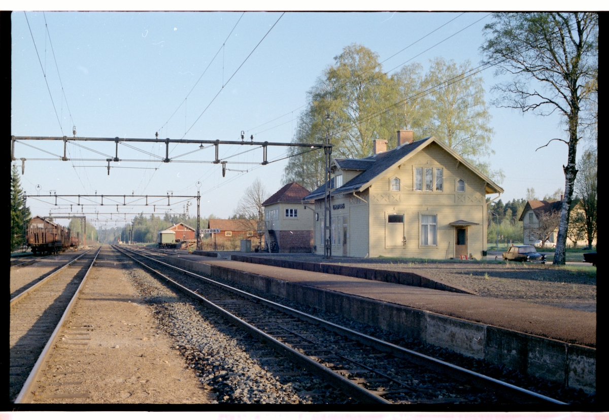 Lindfors station. - Järnvägsmuseet / DigitaltMuseum