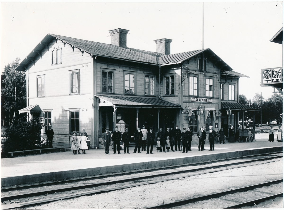 Sandvikens järnvägsstation. - Järnvägsmuseet / DigitaltMuseum