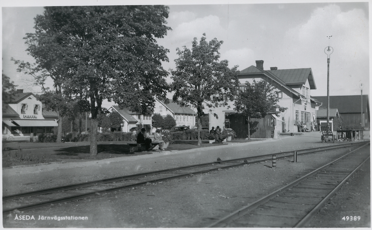 Åseda station. - Järnvägsmuseet / DigitaltMuseum