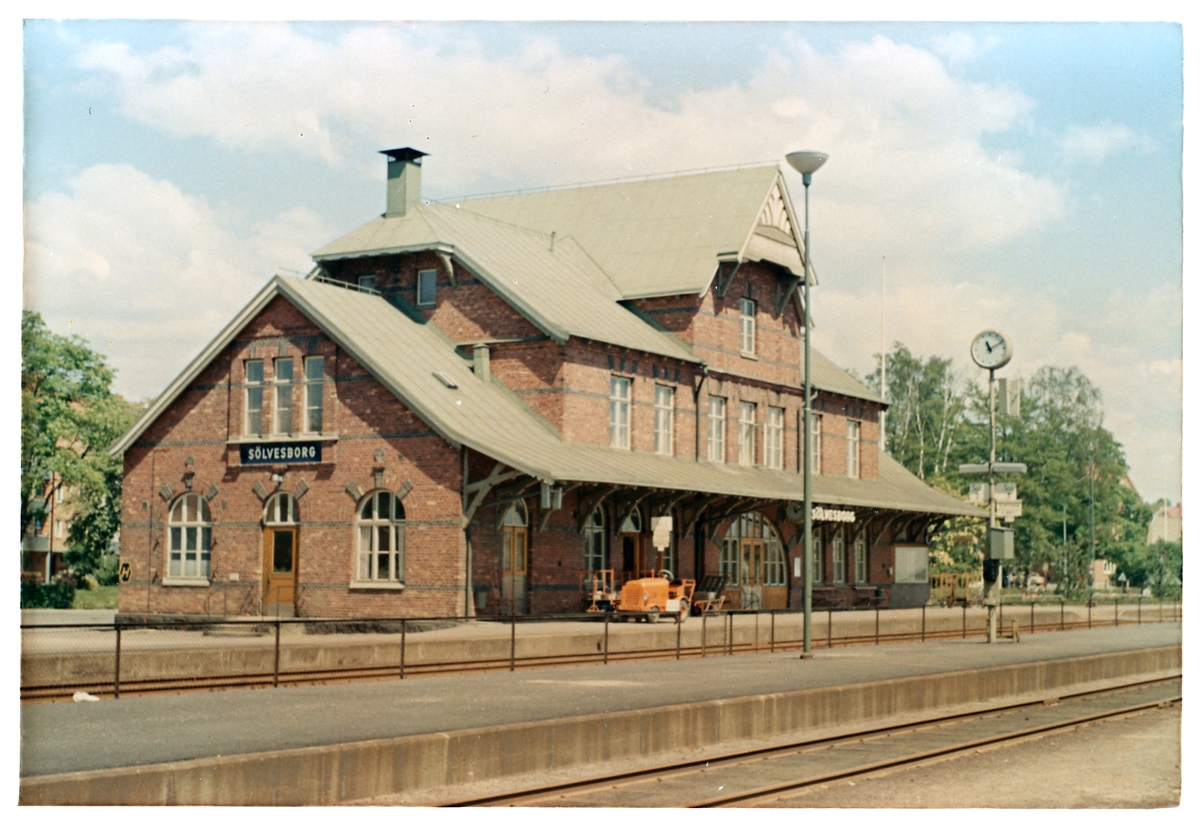 Sölvesborg station. - Järnvägsmuseet / DigitaltMuseum