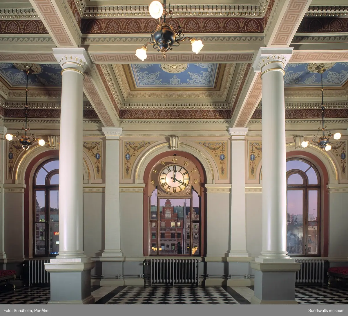 Interiörer från Sundsvalls stadshus. - Sundsvalls museum / DigitaltMuseum