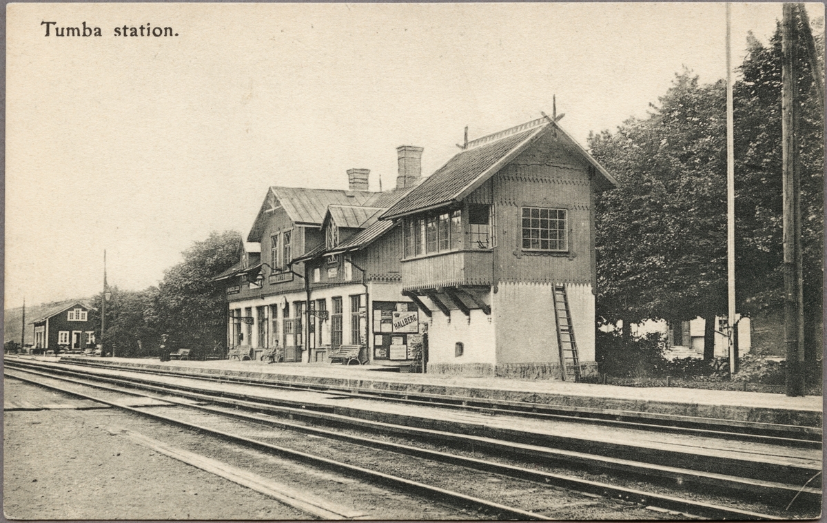 Tumba station. - Järnvägsmuseet / DigitaltMuseum