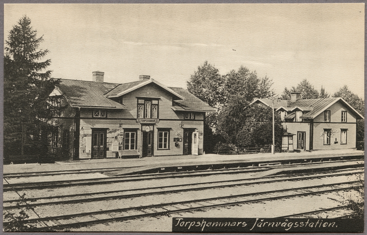Järnvägsstationen i Torpshammar. - Järnvägsmuseet / DigitaltMuseum